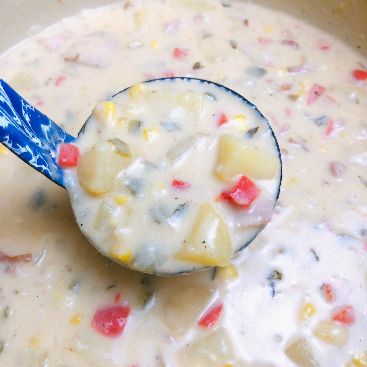 Smoky Corn Chowder (The BEST Flavor!) - Heather Lucille's Kitchen