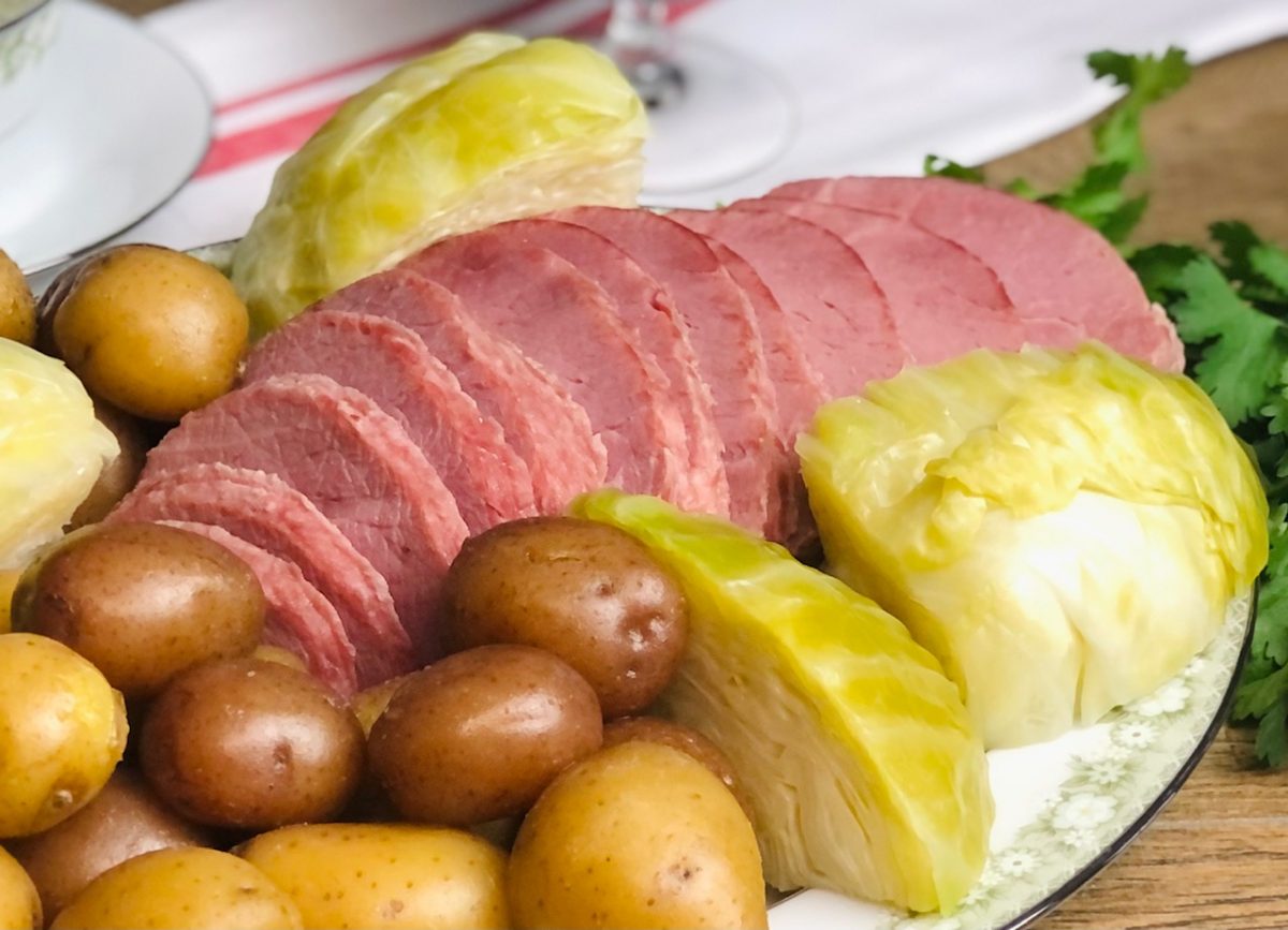 Irish Boiling Bacon and Cabbage (with Parsley Sauce) - Heather Lucille ...